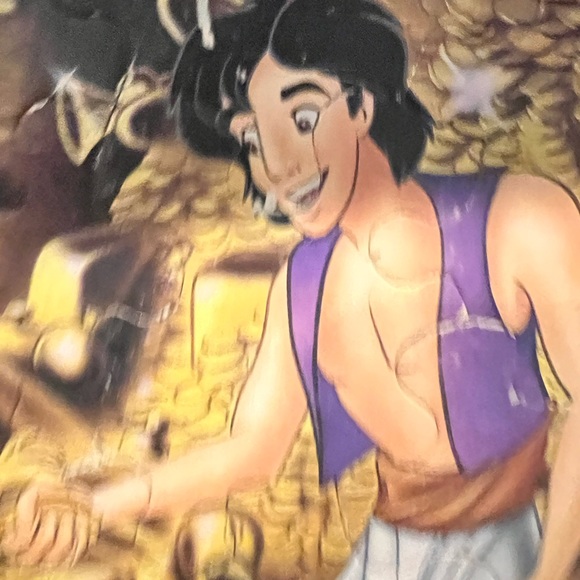 Disney | Toys | Vintage Golden Frame Tray Puzzle Disneys Aladdin Abu ...
